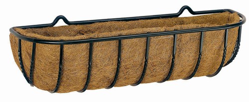 Heavy Duty Garden Wall Troughs Hanging Baskets Wall Basket Mangers ...