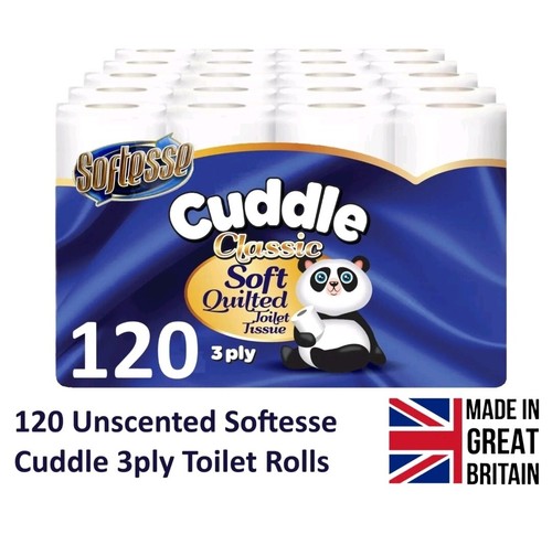 120 Bulk Buy Softesse Cuddle Unscented Soft Quilted Toilet Rolls - 3 ...