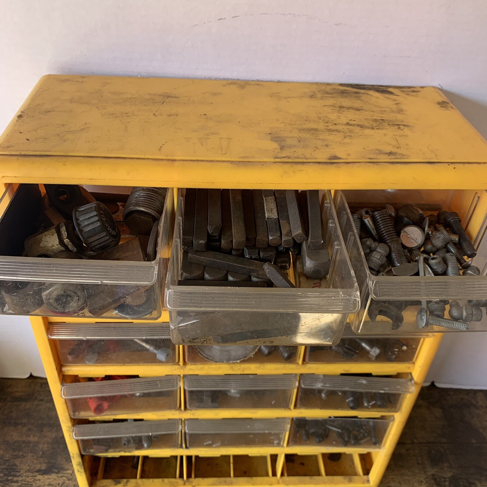 Machinists Tool Lot #7 - Machinist Tool Box Parts Organizer FILLED W ...