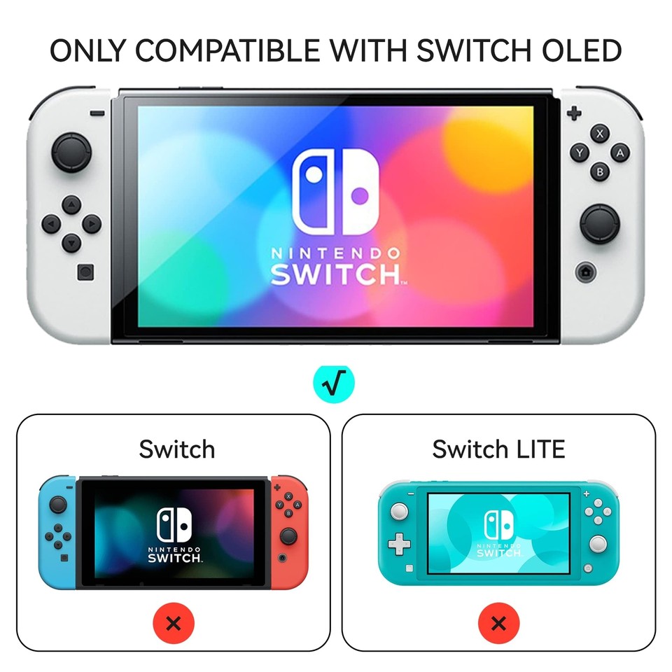 Plush Protective Case for Nintendo Switch OLED Shell Hard Joycon Cover ...