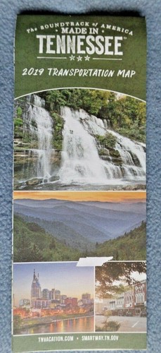 State Of Tennessee State Foldable Paper Transportation (TDOT) Map 34.5 ...