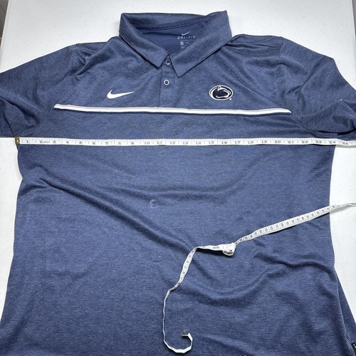 Penn State Men’s Nike Golf Navy Blue Polo, 2XL(Tag) XL(Measures), Dri ...