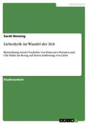 Sarah Benzing | Liebeslyrik im Wandel der Zeit | Taschenbuch | Deutsch ...