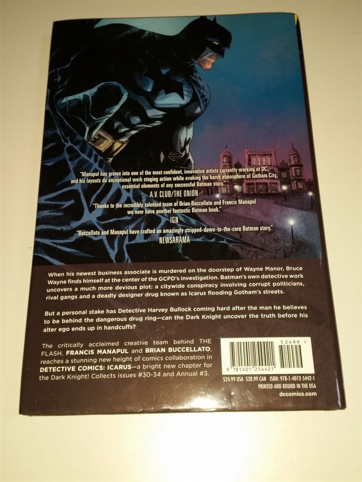 BATMAN DETECTIVE COMICS VOLUME 6 ICARUS FRANCIS MANAPUL DC COMICS (HARDBACK)