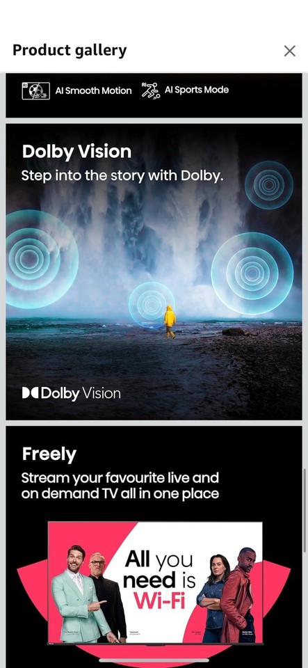 Hisense 43A6KTUK 43 Inch 4k Ultra HD Smart TV, Precision Colour AI ...