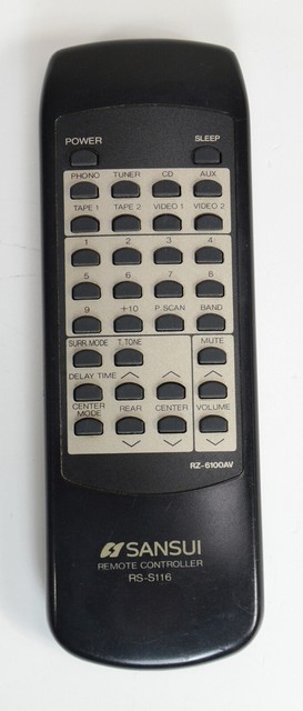 Sansui RS-S116 Remote Control for RZ-6100AV Receiver Genuine OEM | eBay