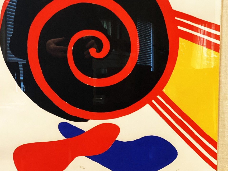 Alexander Calder, c. 1969 Orig. Hand-Signed Lithograph On BFK Rives ...