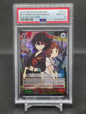 Weiss Schwarz Kill la Kill Best Friends Ryuko & Mako RRR PSA 10 Anime ...