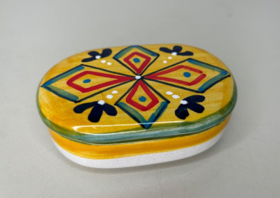 Deruta Italy Italian Ceramic Clay Pottery Rainbow Signed Jewelry ...