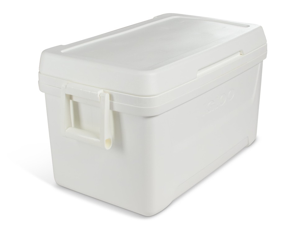 Hard Sided Ice Chest Insulated Cooler Food Drinks Box Stain Odor ...