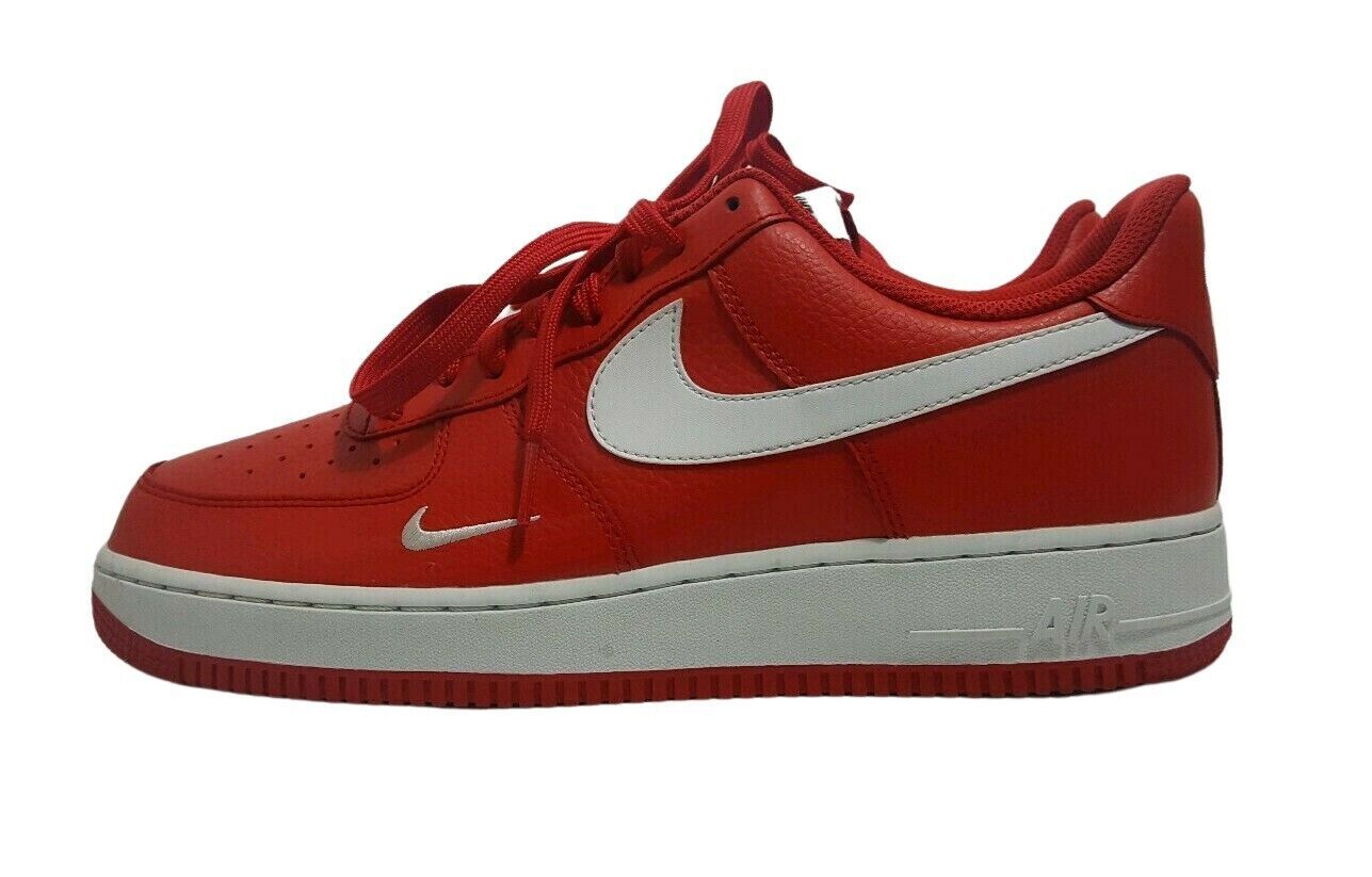 Las mejores ofertas en Nike Air Force 1 Mini Swoosh Low University Red ...