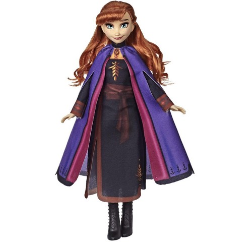 Frozen 2 Anna Fashion Doll With Dress and Cape and Long Red Hair ...
