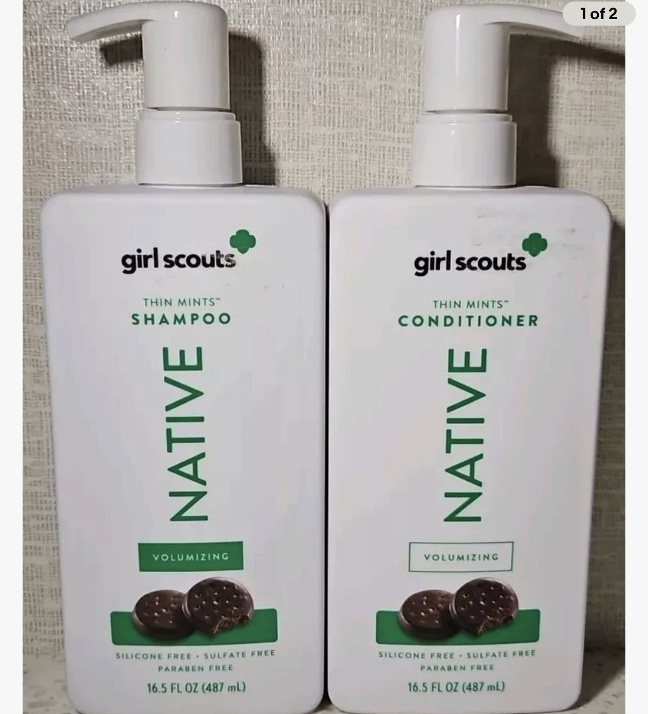 Native Girl Scouts Thin Mints Shampoo & Conditioner Limited Edition ...