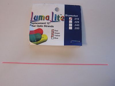 NEW Luma Lite Fiber Optic Strand Archery Rifle Sight .019 Red 6" More ...