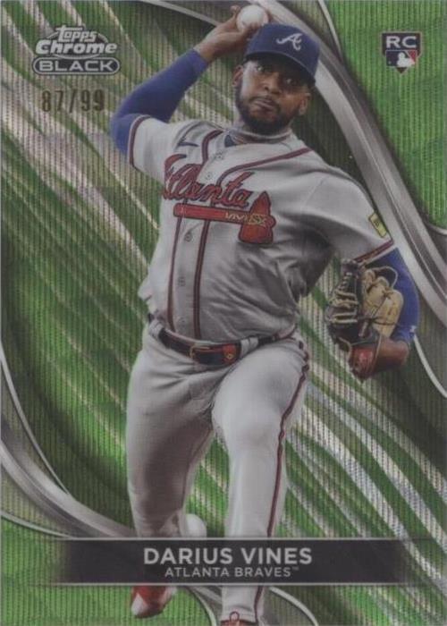 2024 Topps Chrome Black - Darius Vines #24 Green Refractor /99 (RC) for ...
