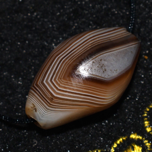 Authentic Ancient Tibetan Banded Agate Dzi Stone Bead with Eye | eBay