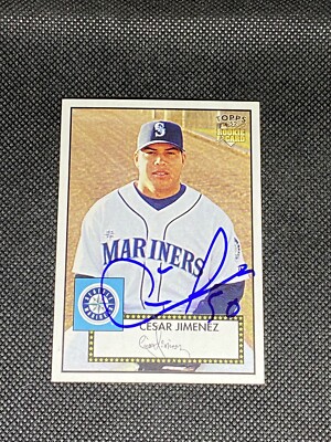 Cesar Jimenez Seattle Mariners 2007 Topps '52 Signed Auto Rookie Card ...