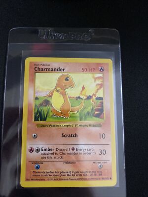 1999 Pokémon Charmander Shadowless Base Set 46/102 - never Played | eBay