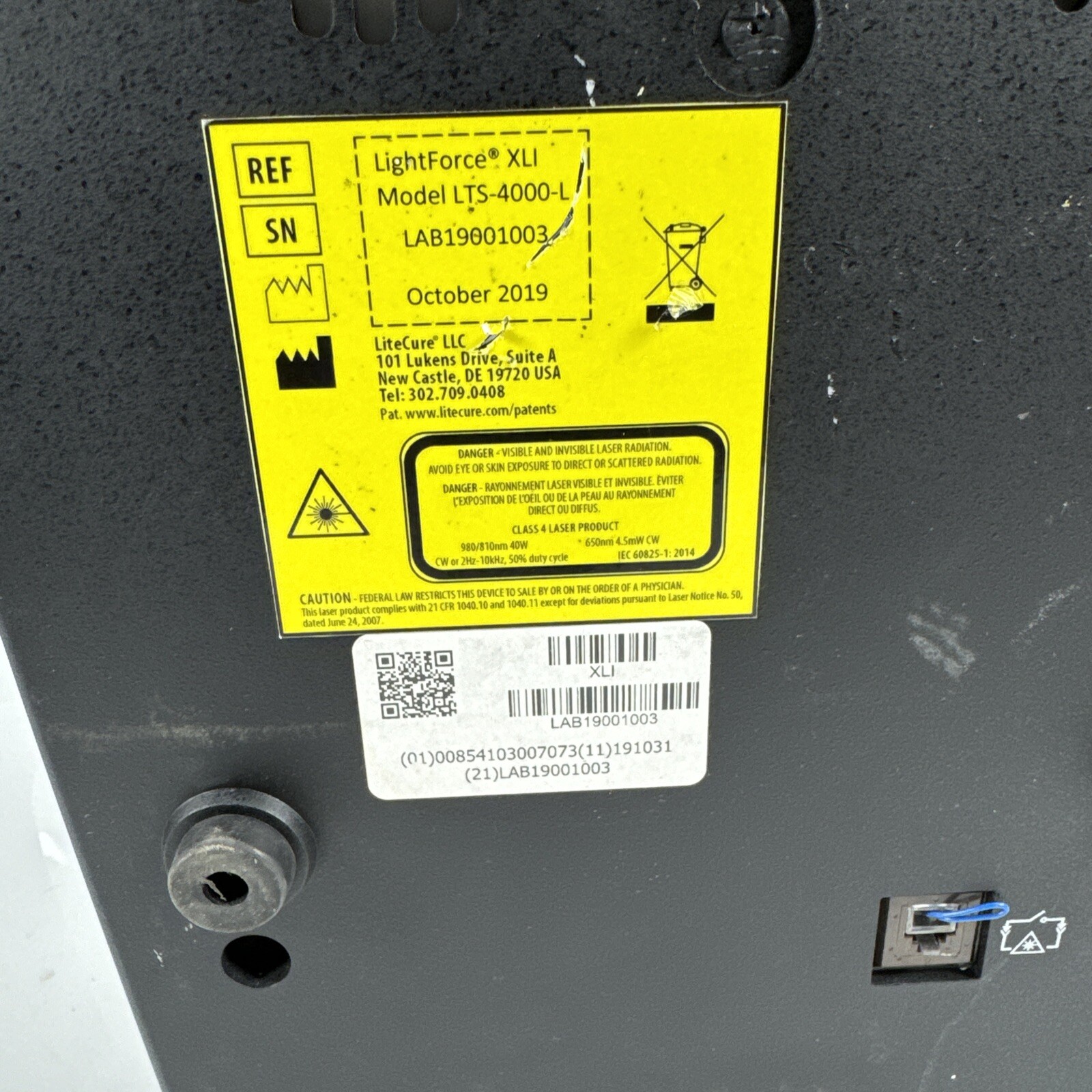 LightForce XLi Model LTS-4000-L 40W Laser 810/980nm Therapy Laser ...