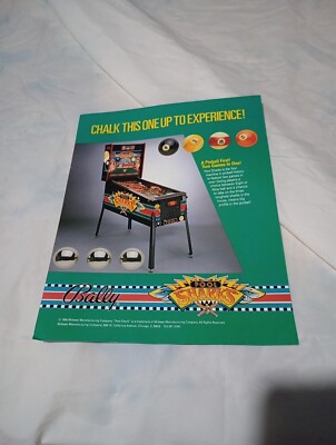 Bally Pool Sharks Original Pinball Machine Sales Flyer #093 | eBay