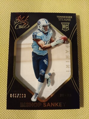 2014 BISHOP SANKEY PANINI BLACK GOLD NFL ROOKIE CARD RC /199 TITANS #77 ...