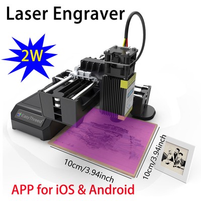 Easythreed ETLR002 Mini Laser Engraver 2W Blue Laser Power APP Control ...