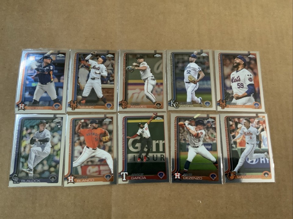 2025 Topps Chrome MLB - 226 Lot - 160 Base/42 X-Fractor/15 Insert/9 Logofractor | eBay