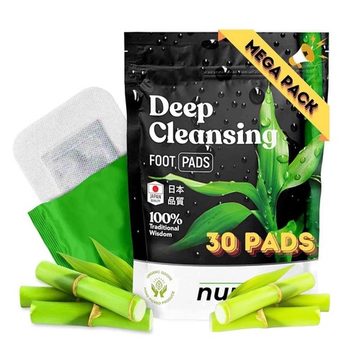 Premium Detox Foot Pads Remove Toxins Deep Cleansing 30pcs, Exp 12/2025 ...