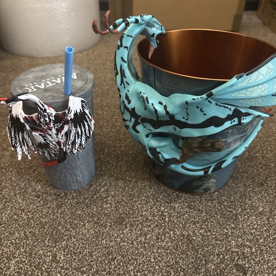 NEW Odeon Cinema Avatar 3: Fire & Ash Banshee Popcorn Tin Bucket and ...