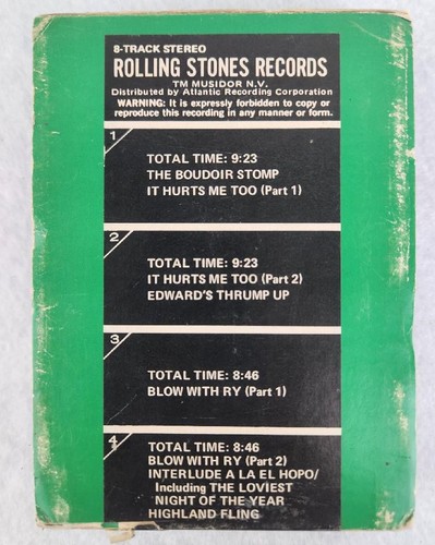 The Rolling Stones - Jamming with Edward 1972 ATCO AMPEX A23 8-Track ...