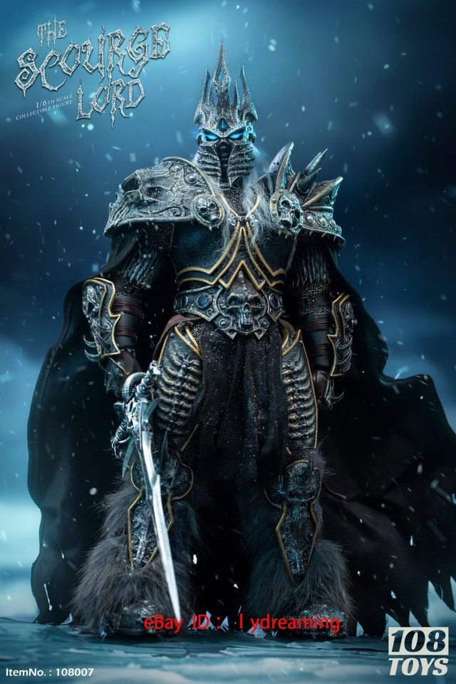108Toys WOW Lich King 1/6 Action Figure Collection Model LED Eyes ...