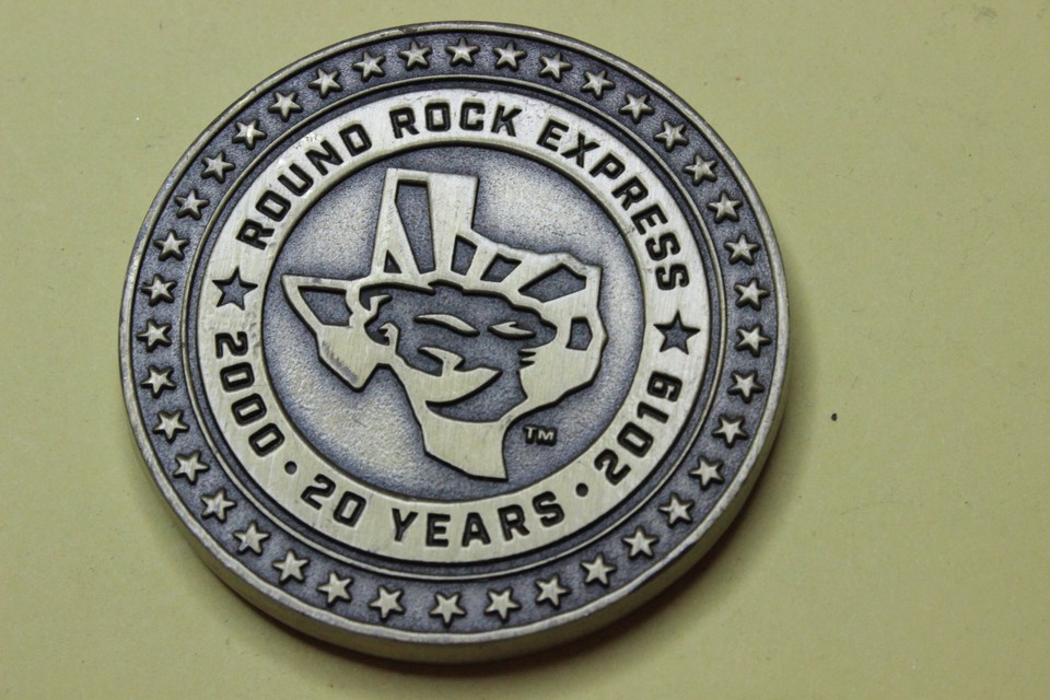 2019-TOKEN-MEDAL-PAPERWEIGHT-DELL DIAMOND-ROUND ROCK EXPRESS | eBay