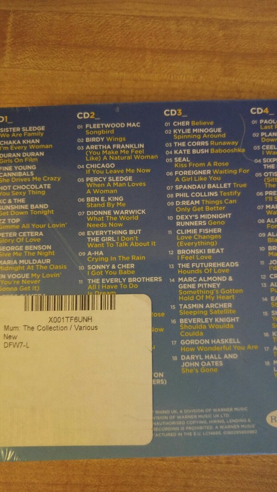 VARIOUS ARTISTS - MUM: THE COLLECTION NEW 4 CDS 190295850982| eBay