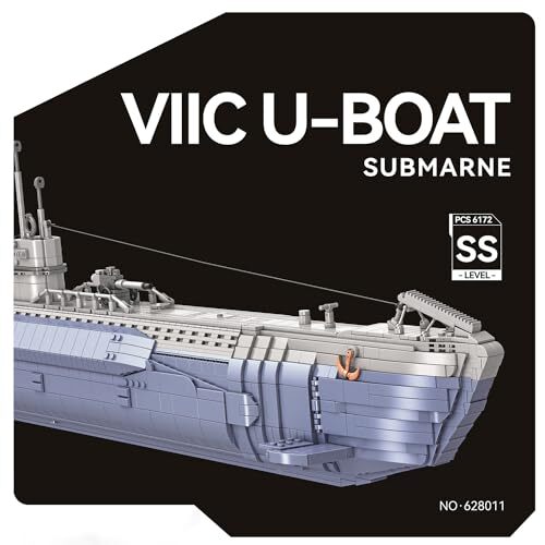 German VIIC U-552 Submarine Building Kit Sets,Military U-boat Submarine ...