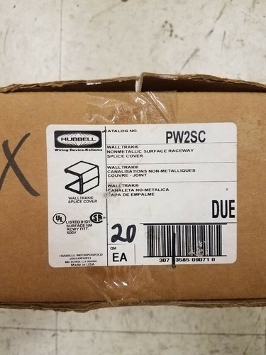 4 PCS NEW HUBBELL PW2SC DUE WALLTRAK SPLICE COVER | eBay