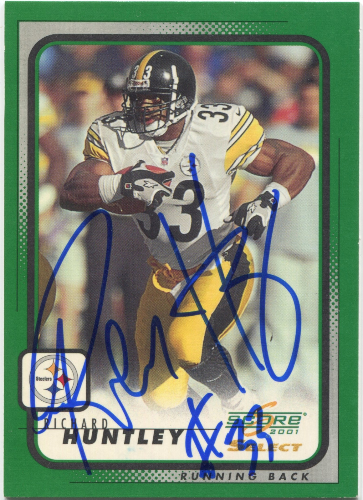 2001 Score Select #170 Richard Huntley Autograph - Steelers AUTO | eBay