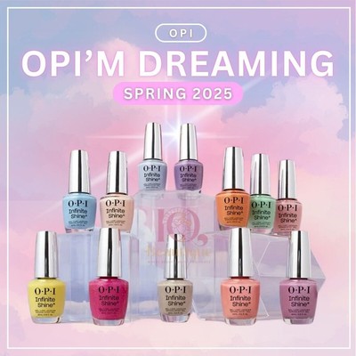 OPI "OPI'm Dreaming" Spring 2025 Infinite Shine FULL 12PCS COLLECTION ...