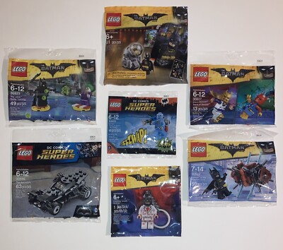 NEW LEGO Batman Polybags Lot x7 30607, 30603, 30523, 30522, 30446, Kiss ...