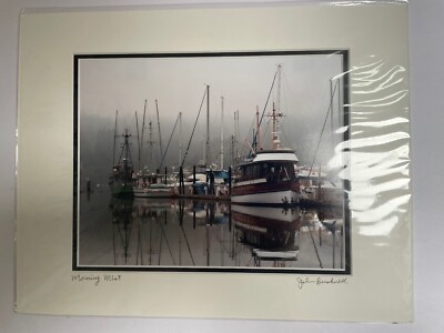 Art photography Print 11” By 14” Harbor Sailboats Morning Mist John ...