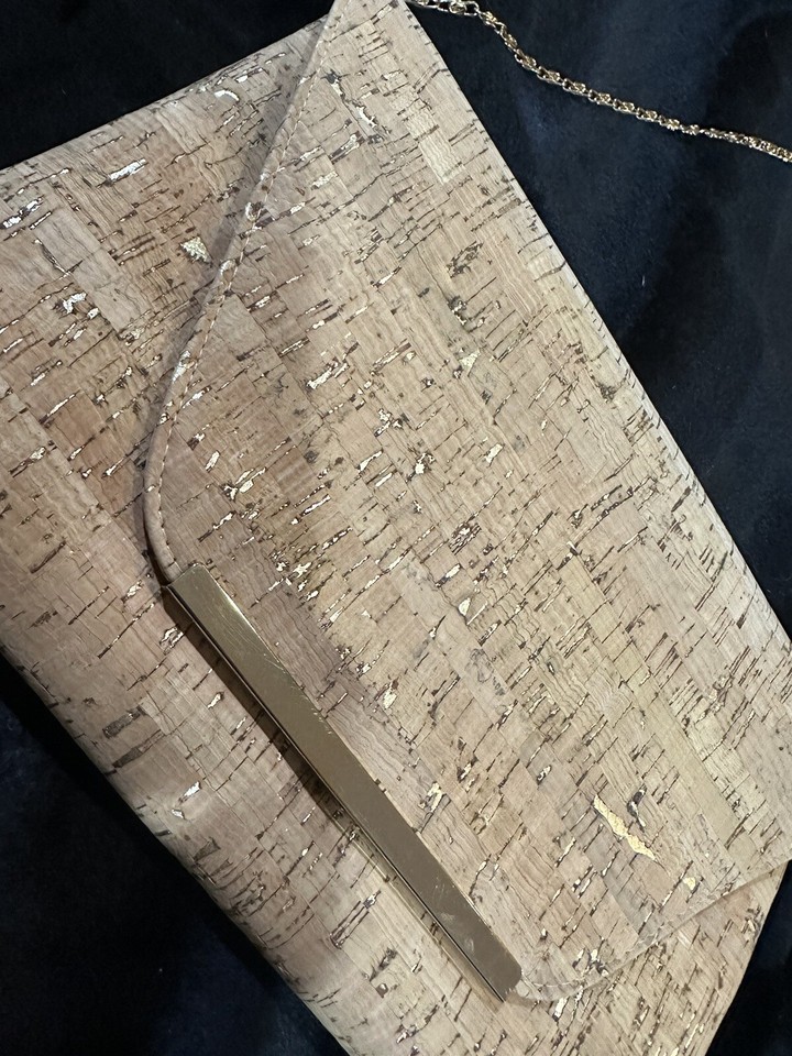 Cork Evening Purse Handbag, Lightweight Envelope Formal Dress Purse ...