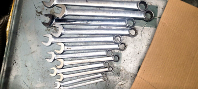 12 SNAP-ON 12-POINT COMBINATION WRENCH SET: 3/8" thru 1-1/16" OEX 12-34 ...