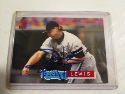 AUTOGRAPHED SIGNED 1994 Stadium Club Baseball #427 Richie Lewis | eBay