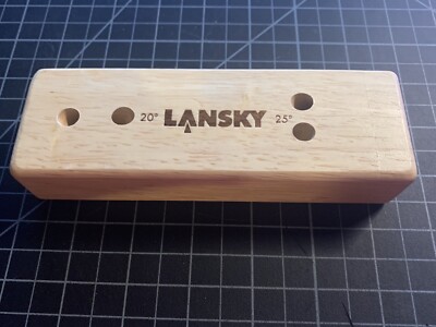 Lansky Turn-Box Knife Sharpener Wood Base Pre-Set Angles Alumina ...
