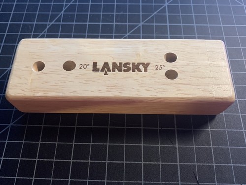 Lansky Turn-Box Knife Sharpener Wood Base Pre-Set Angles Alumina ...