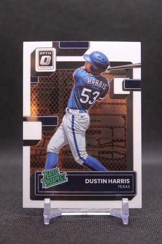 Dustin Harris #RP-21 2022 Donruss Optic Rated Prospects Texas Rangers ...
