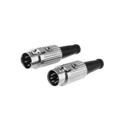 590-0600 Stecker DIN männlich PIN: 6 System: 240° gerade für Leitungen ...