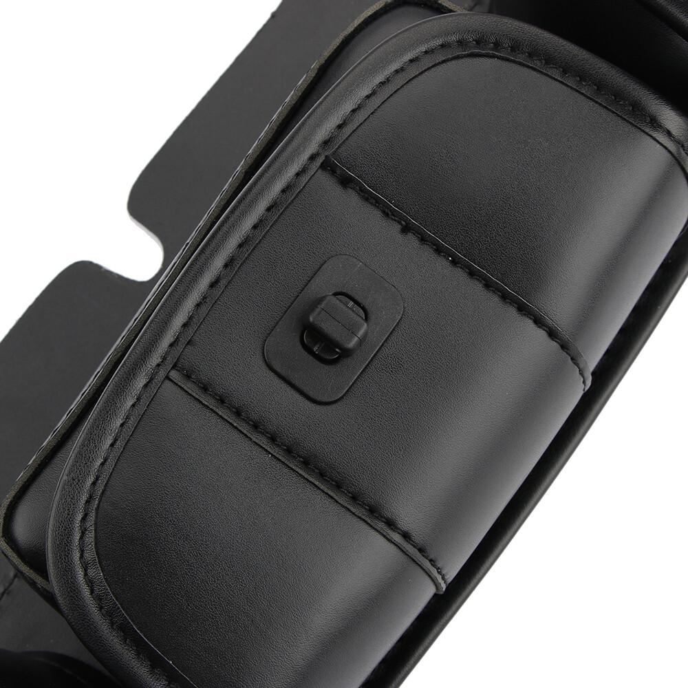 Windshield Saddle Pouch Leather Three Pocket Fairing Bag For Harley ...