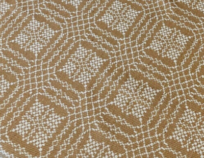 NEW Primitive TABLE TOPPER MUSTARD CREAM WOVEN 52" x 52" SQUARE ...