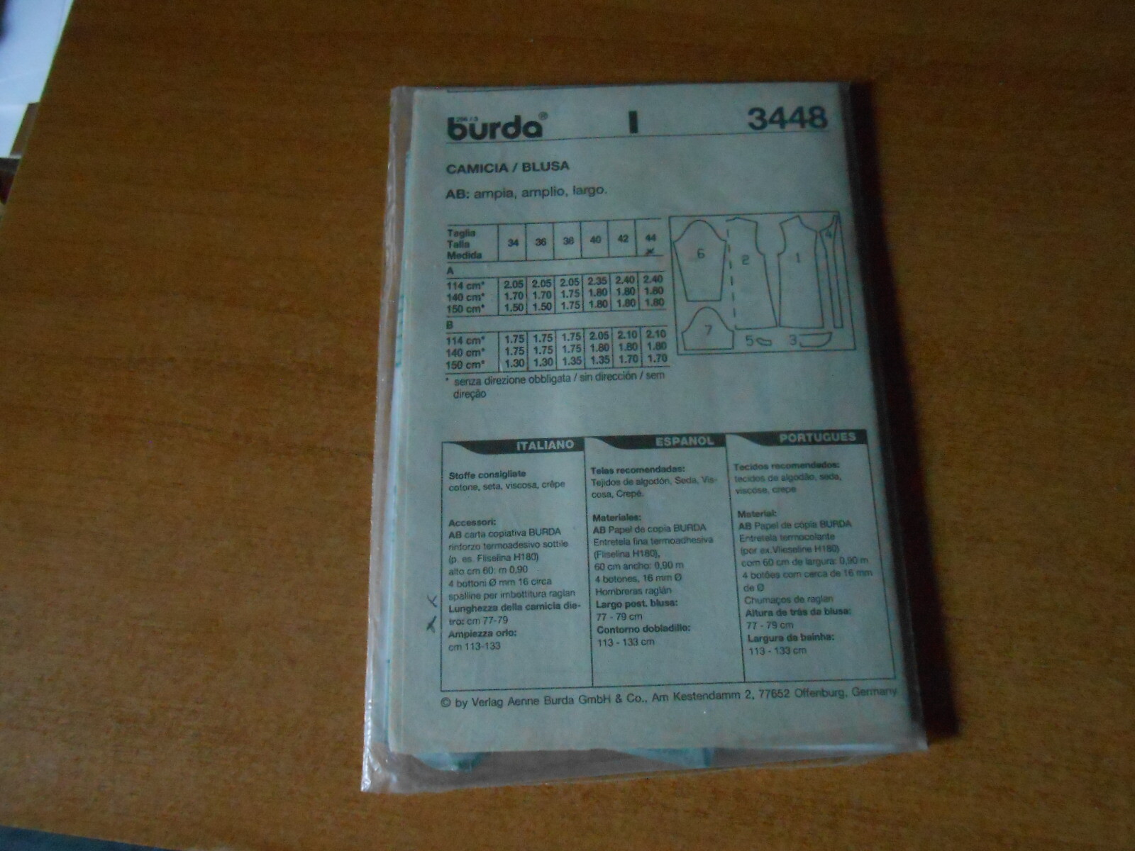 rivista moda-BURDA super EASY n.3448 | eBay