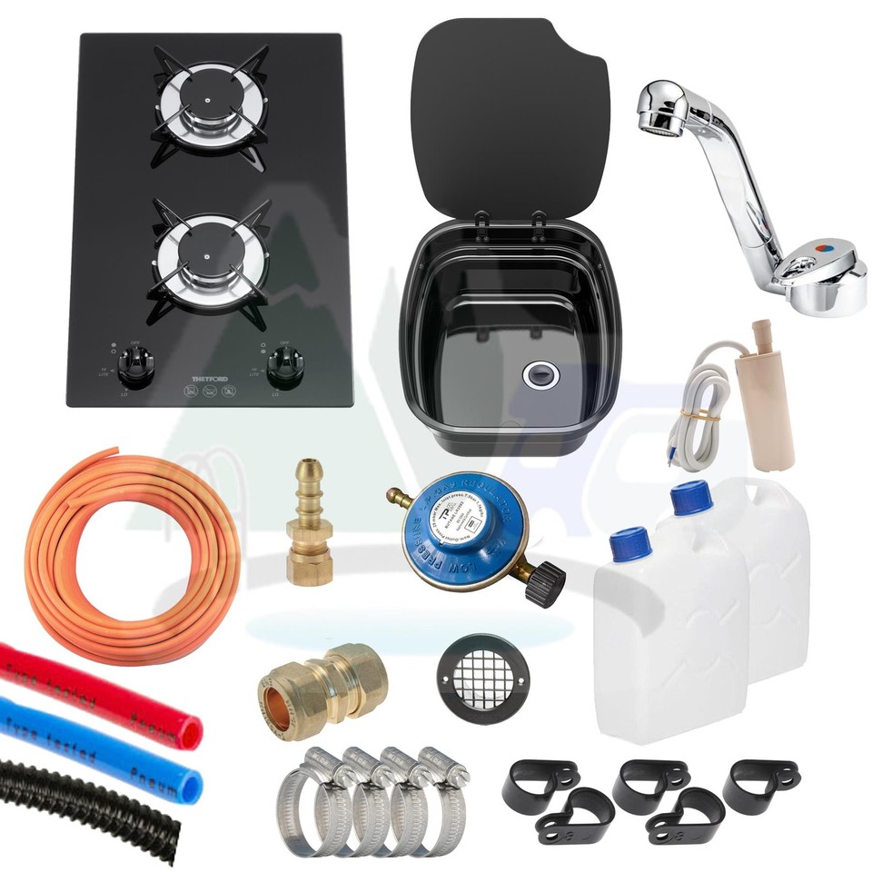 THETFORD HOB & SINK MIXER TAP CONVERSION KIT CAMPERVAN MOTORHOME ...